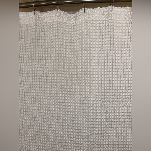 Bed Bath & Beyond | Bath | White Waffle Textured Shower Curtain | Poshmark